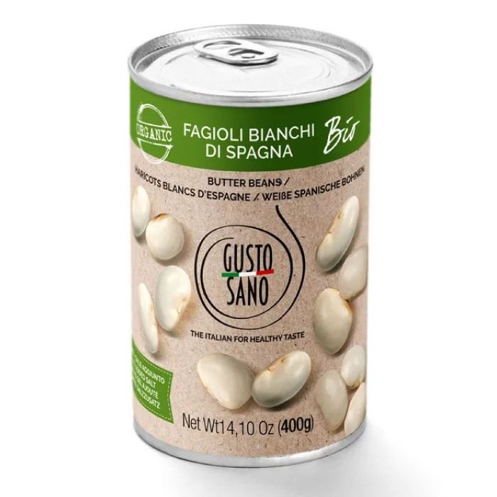 Organic Butter Beans 400g - Pure & Organic