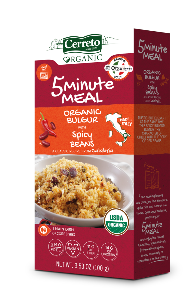 Organic Bulgur with Spicy Beans 100g - Organic Farms UAE