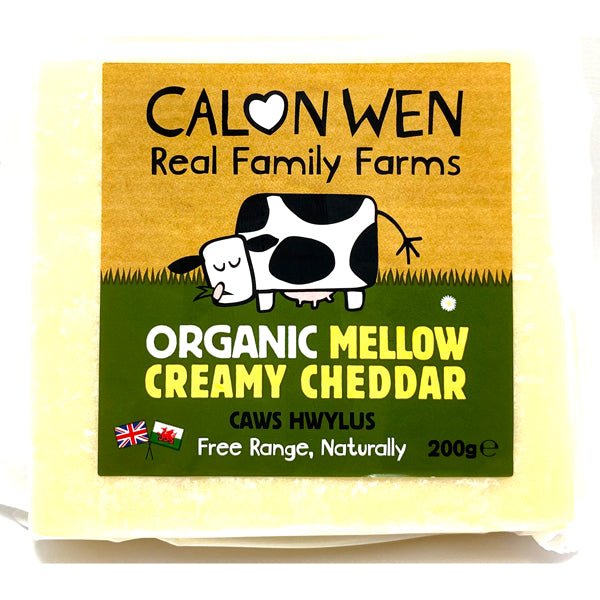 Organic Mellow Cheddar 200g - Pure & Organic